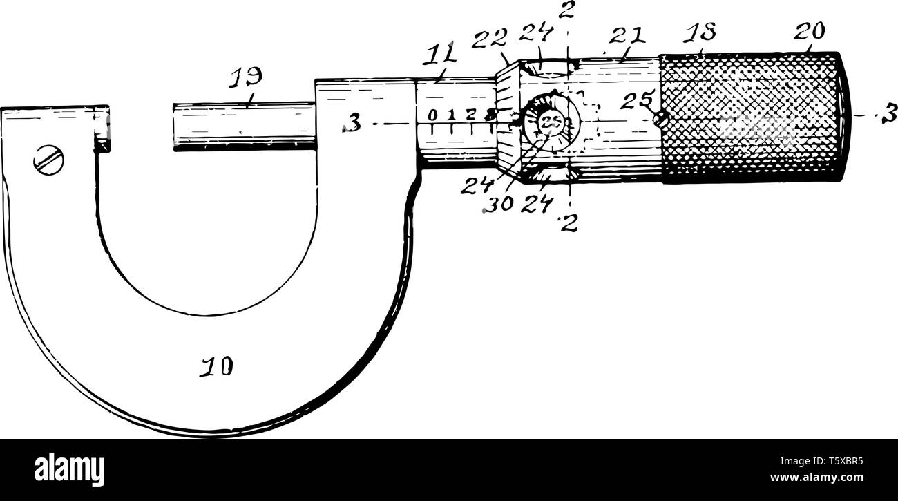 Micrometer Caliper Drawing