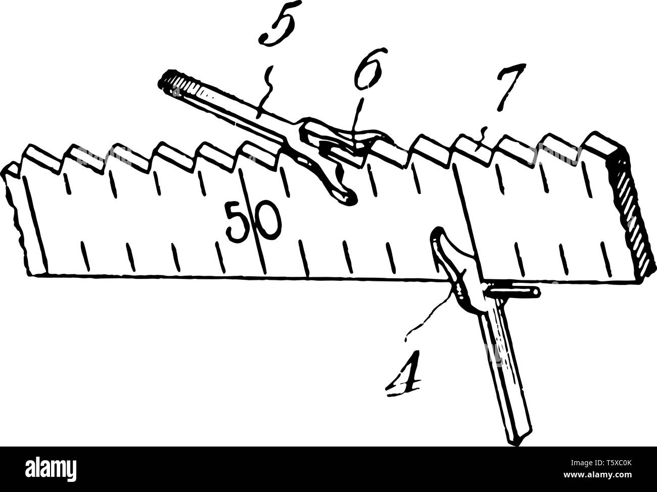 This illustration represents Jewelers Gage which is used jewelry design ...