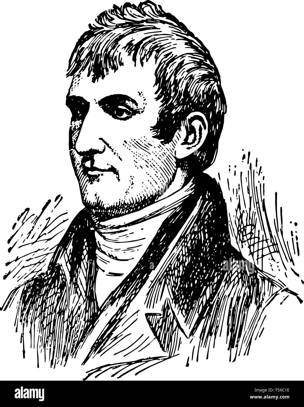 Meriwether lewis illustration Black and White Stock Photos & Images - Alamy
