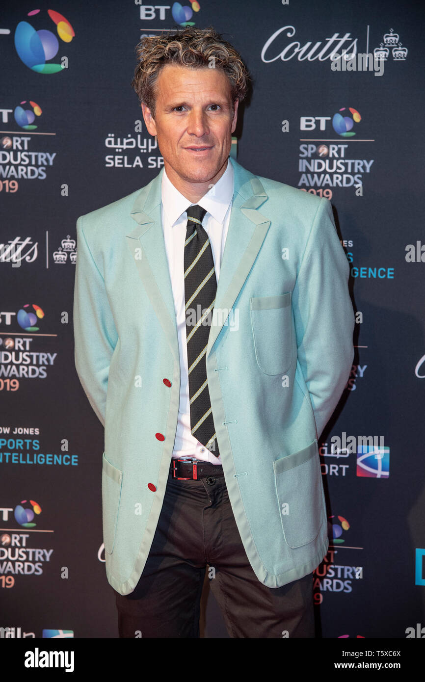 LONDON, ENGLAND - APRIL 25: James Cracknell appears on the red carpet ...
