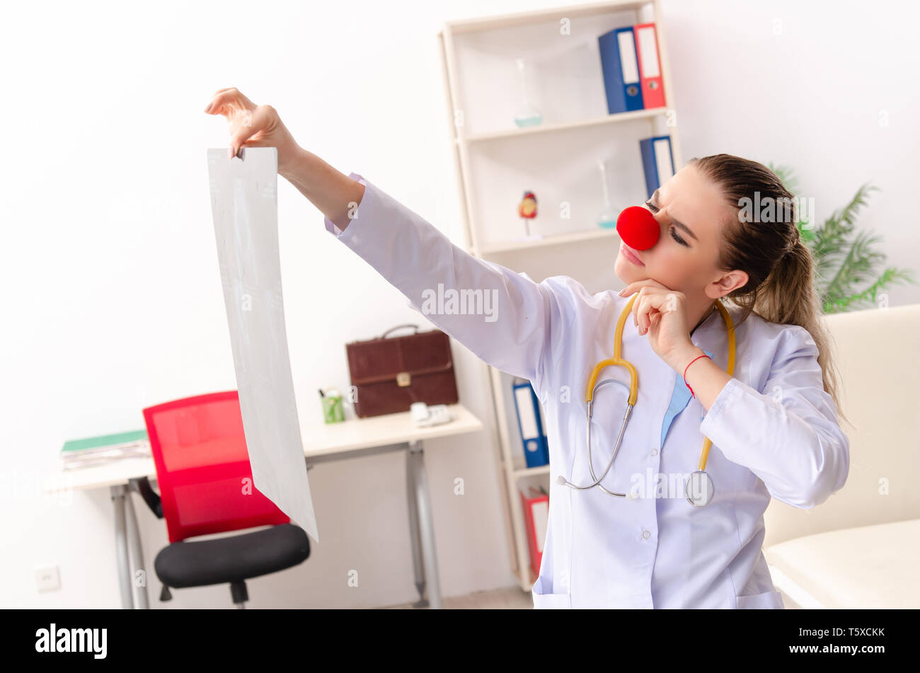 Pediatrician doctor red nose hi-res stock photography and images - Alamy