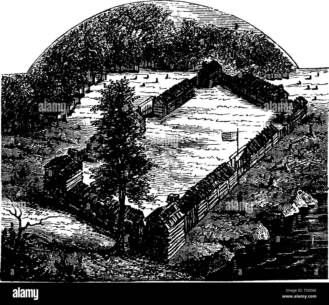 Boone's Fort built by Daniel Boone,an American pioneer, explorer ...