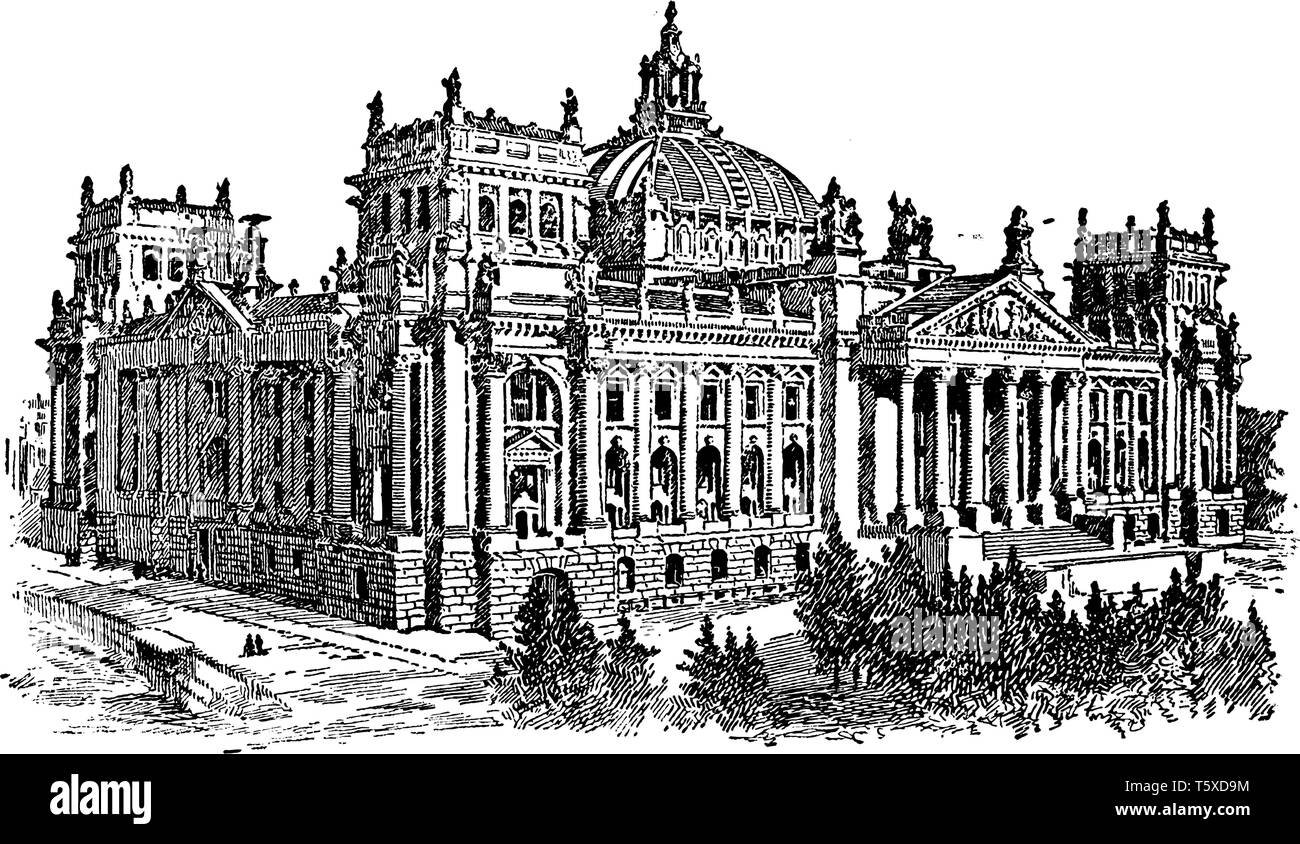 The Reichstagsgebude is the meeting place of the modern German ...