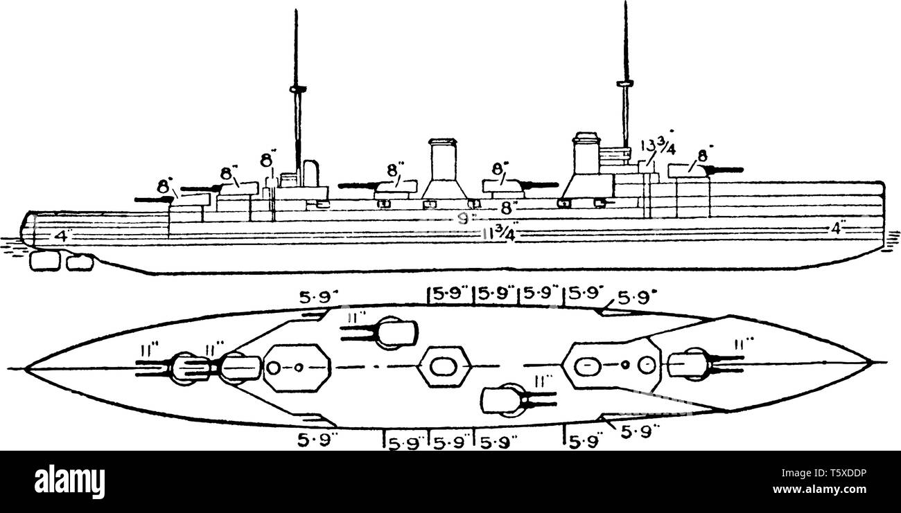 Japanese Imperial Navy Kongo Class Battlecruiser which was designed by ...