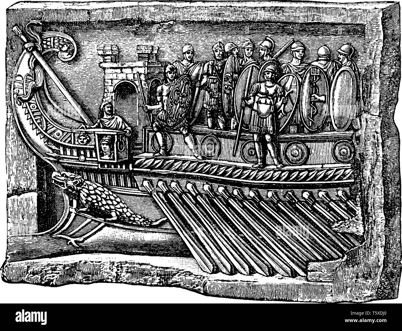 Roman Ship Drawing