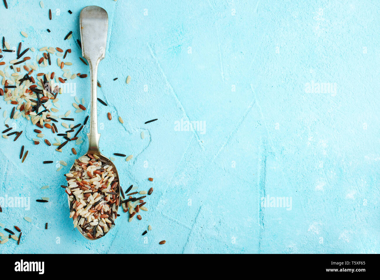 Mixed organic raw rice, raw rice background Stock Photo - Alamy