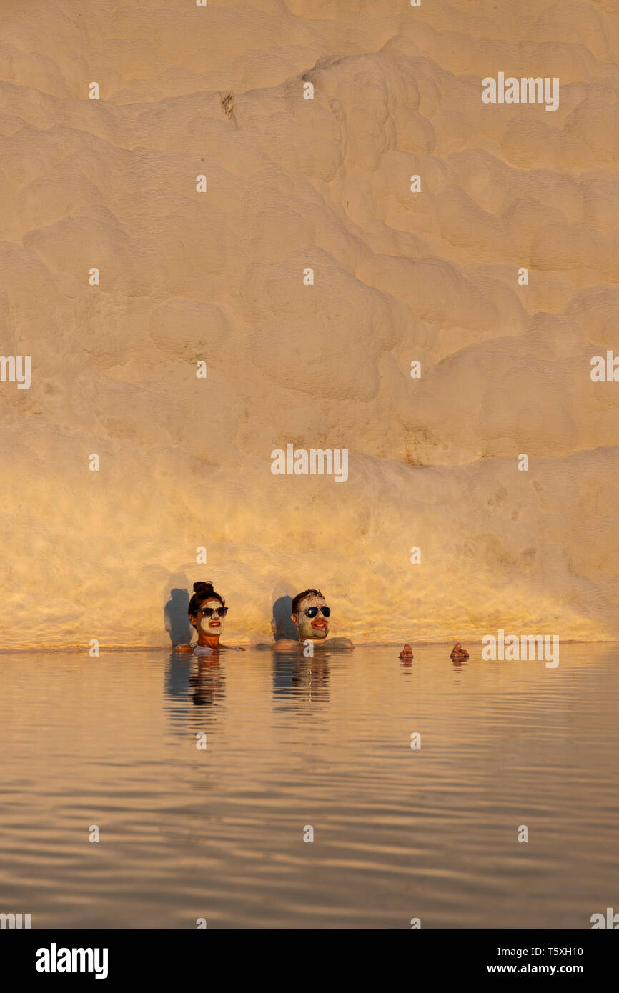 Turkey, Denizli Province, Pamukkale, Hierapolis Pamukkale Archeological ...