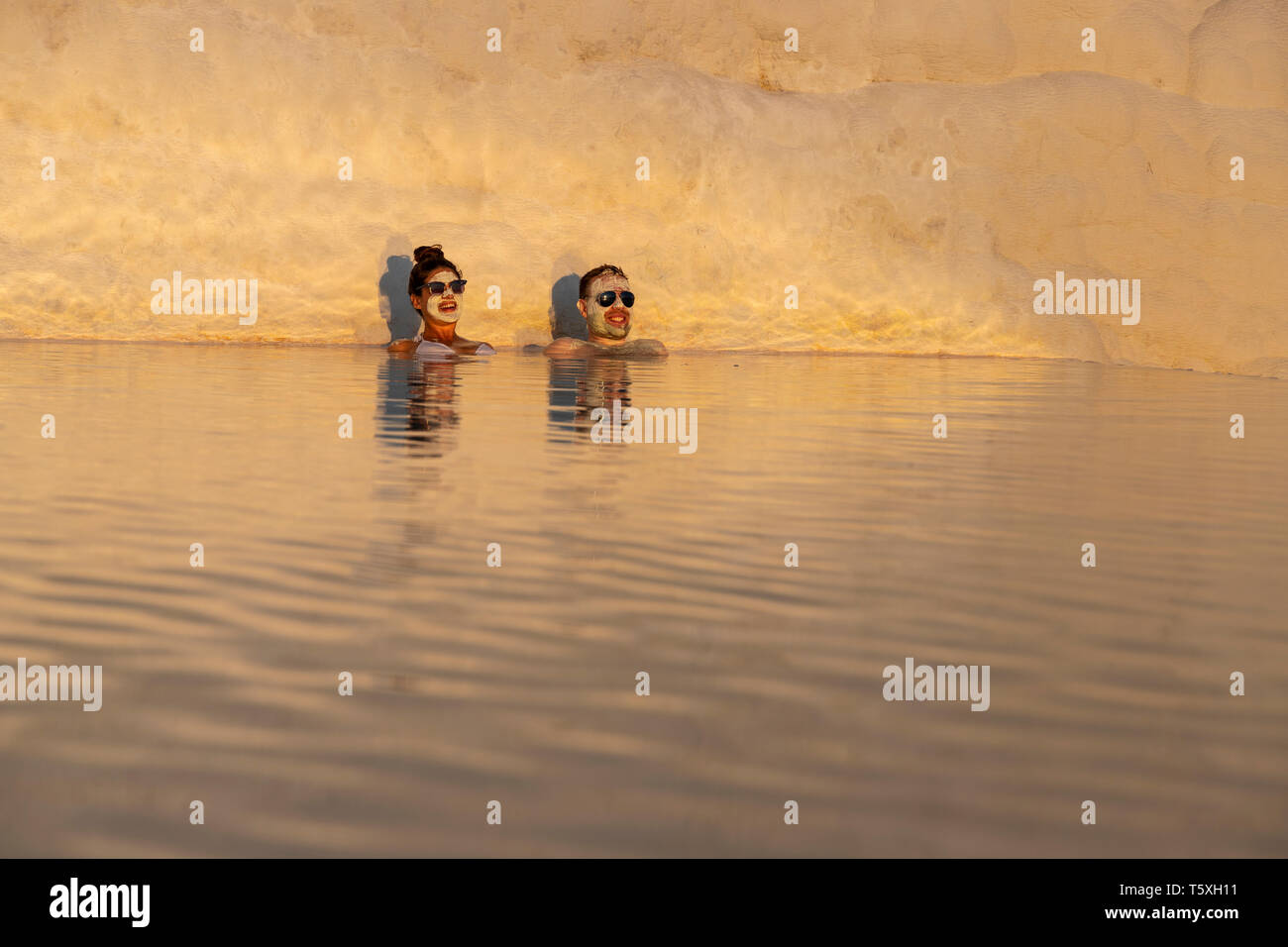 Turkey, Denizli Province, Pamukkale, Hierapolis Pamukkale Archeological ...