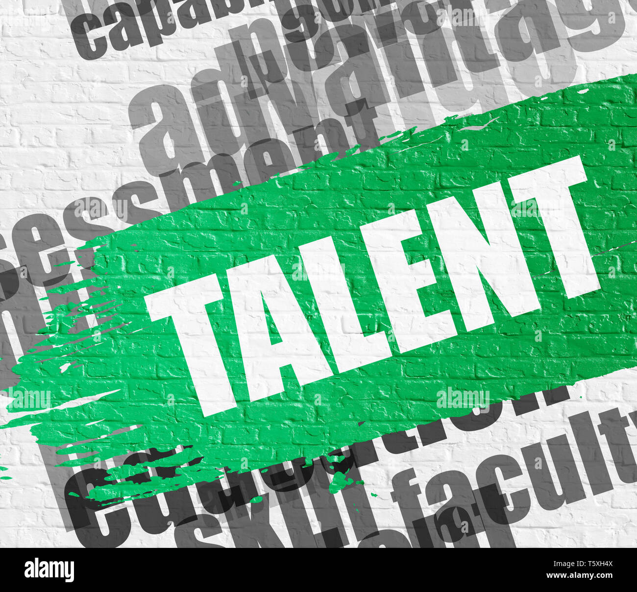 Education Service Concept: Talent Modern Style Illustration on Green ...