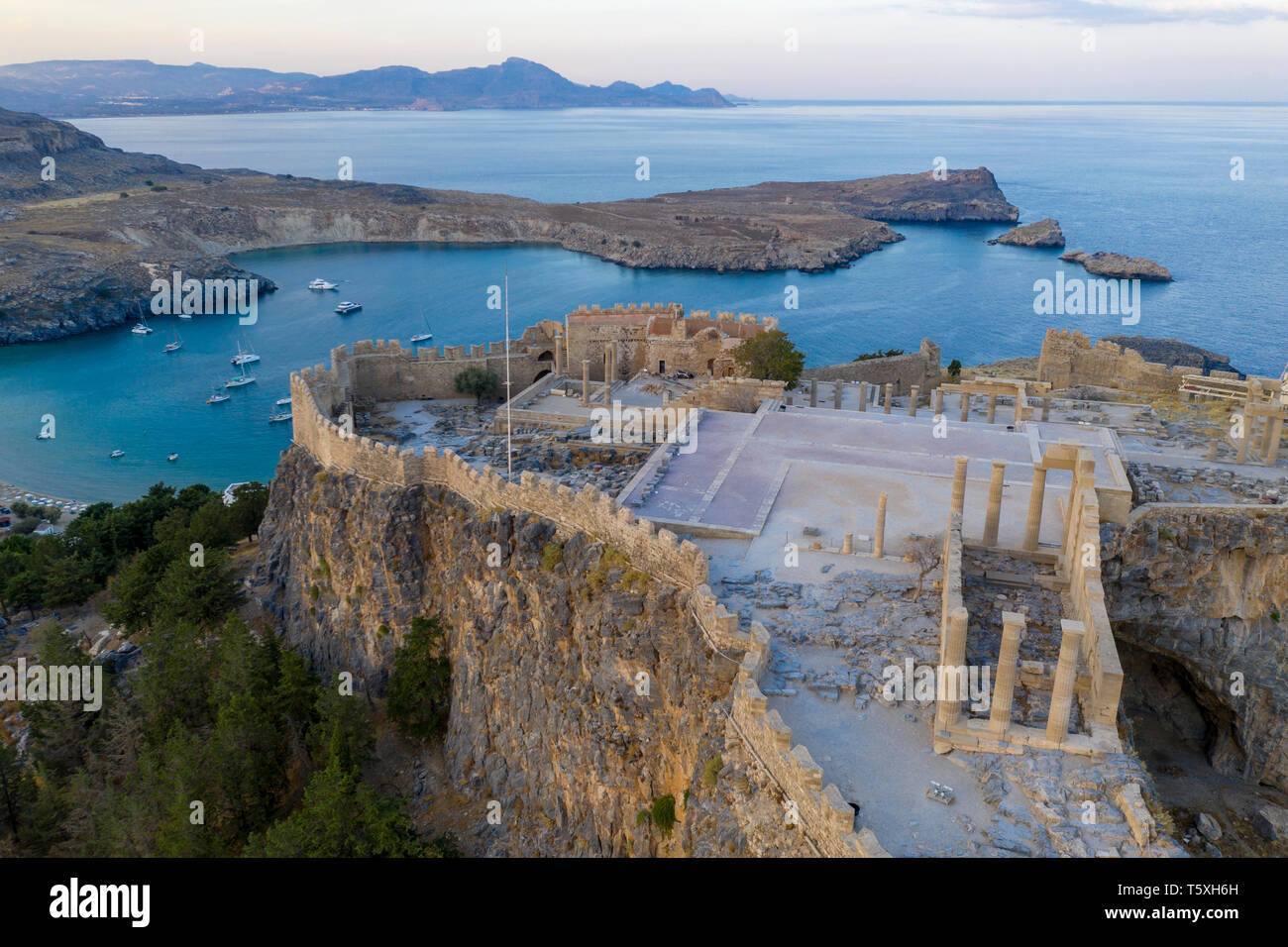Greece, Rhodes, Lindos Acropolis Stock Photo - Alamy