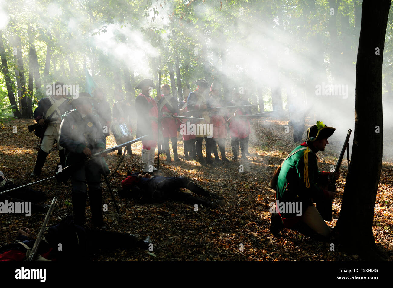 battle, reconstruction, army, 18th century, Europe, history, old ...