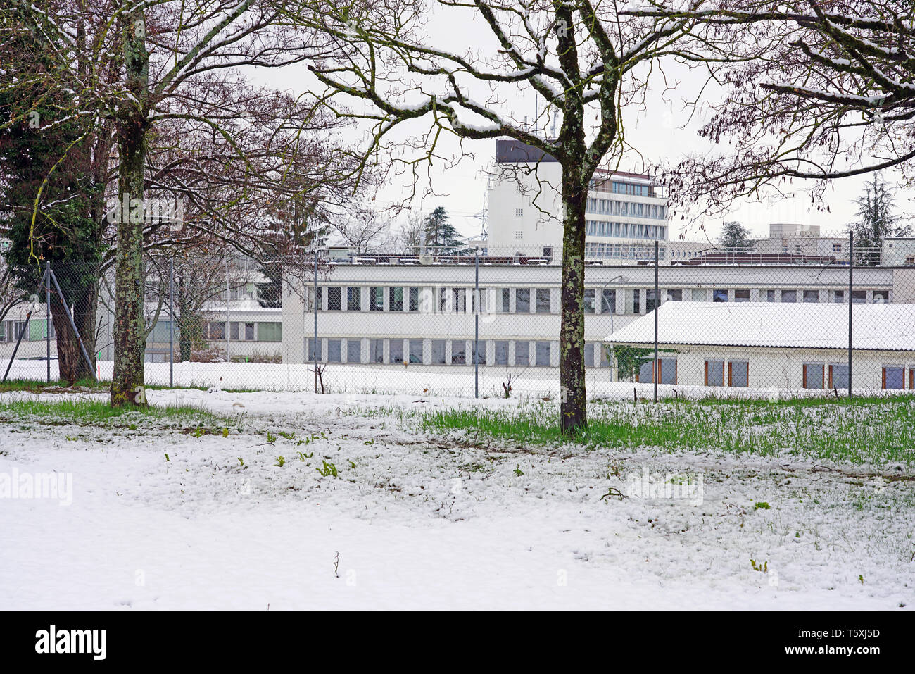 GENEVA, SWITZERLAND -4 APR 2019- View of the European Organization for ...