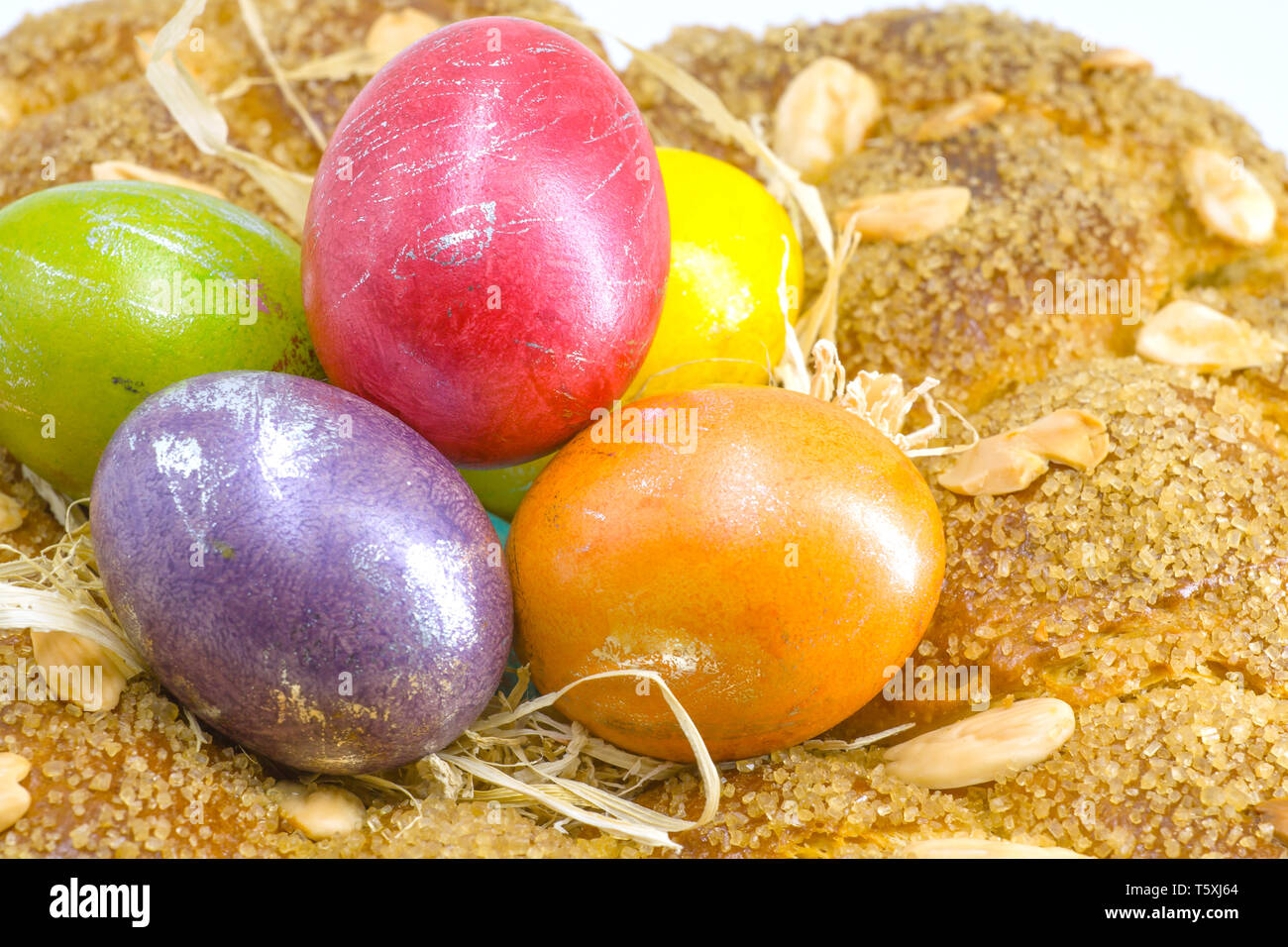 Painted in the spirit of the traditions of Easter eggs Stock Photo - Alamy