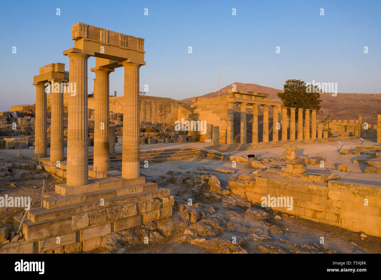 Greece, Rhodes, Lindos Acropolis Stock Photo - Alamy