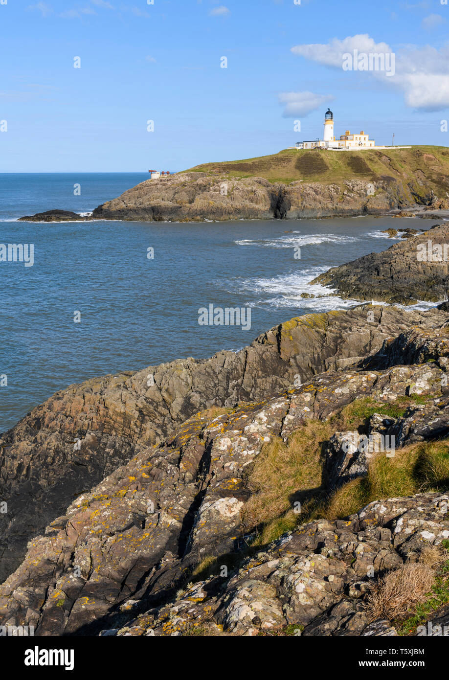 Killantringan Lighthouse, near Portpatrick, The Rhins, Dumfries ...