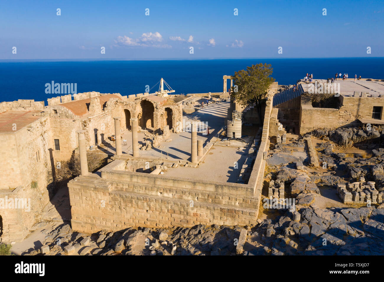 Greece, Rhodes, Lindos Acropolis Stock Photo - Alamy