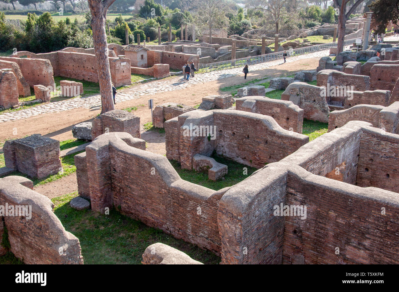 Ancient warehouses, Roman archaeological site Stock Photo - Alamy