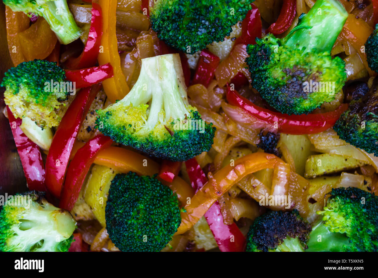 oven cooked fresh vegetables Stock Photo - Alamy