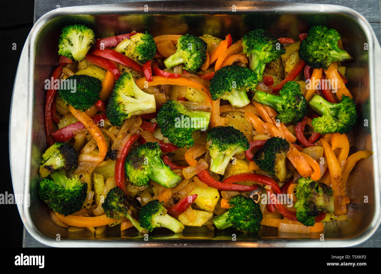 oven cooked fresh vegetables Stock Photo - Alamy