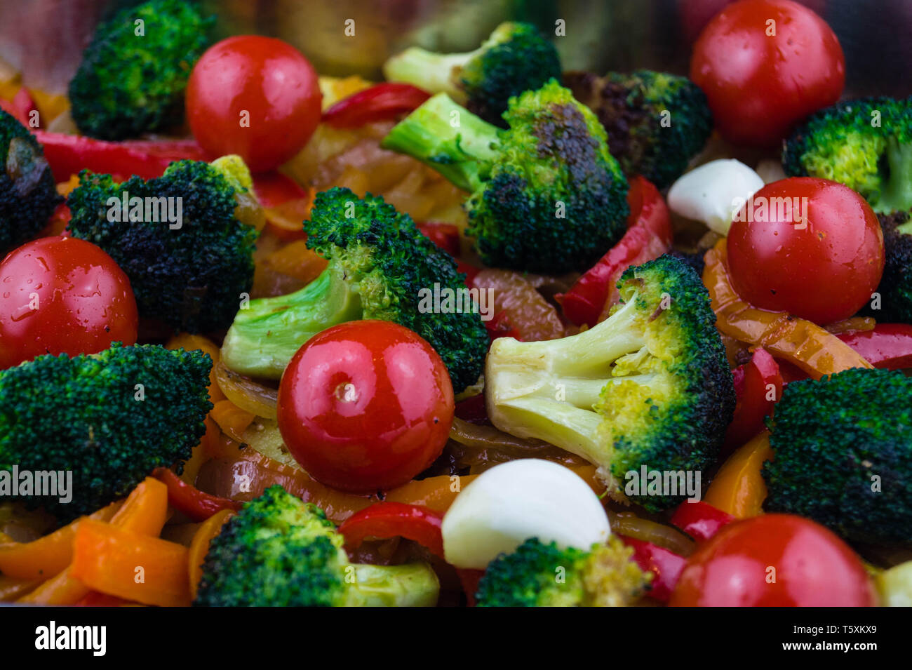 oven cooked fresh vegetables Stock Photo - Alamy