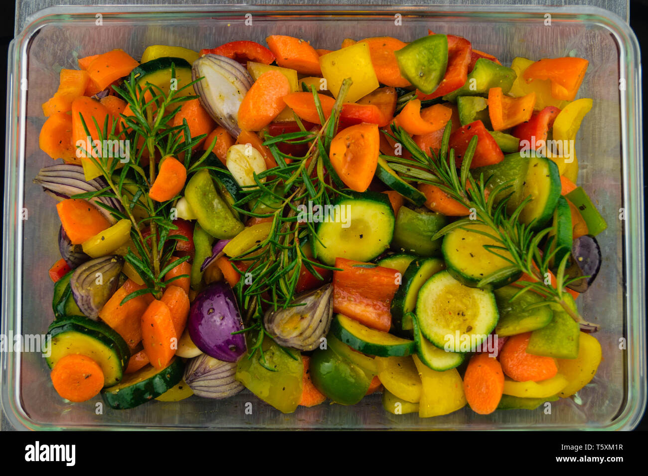 oven cooked fresh vegetables Stock Photo - Alamy