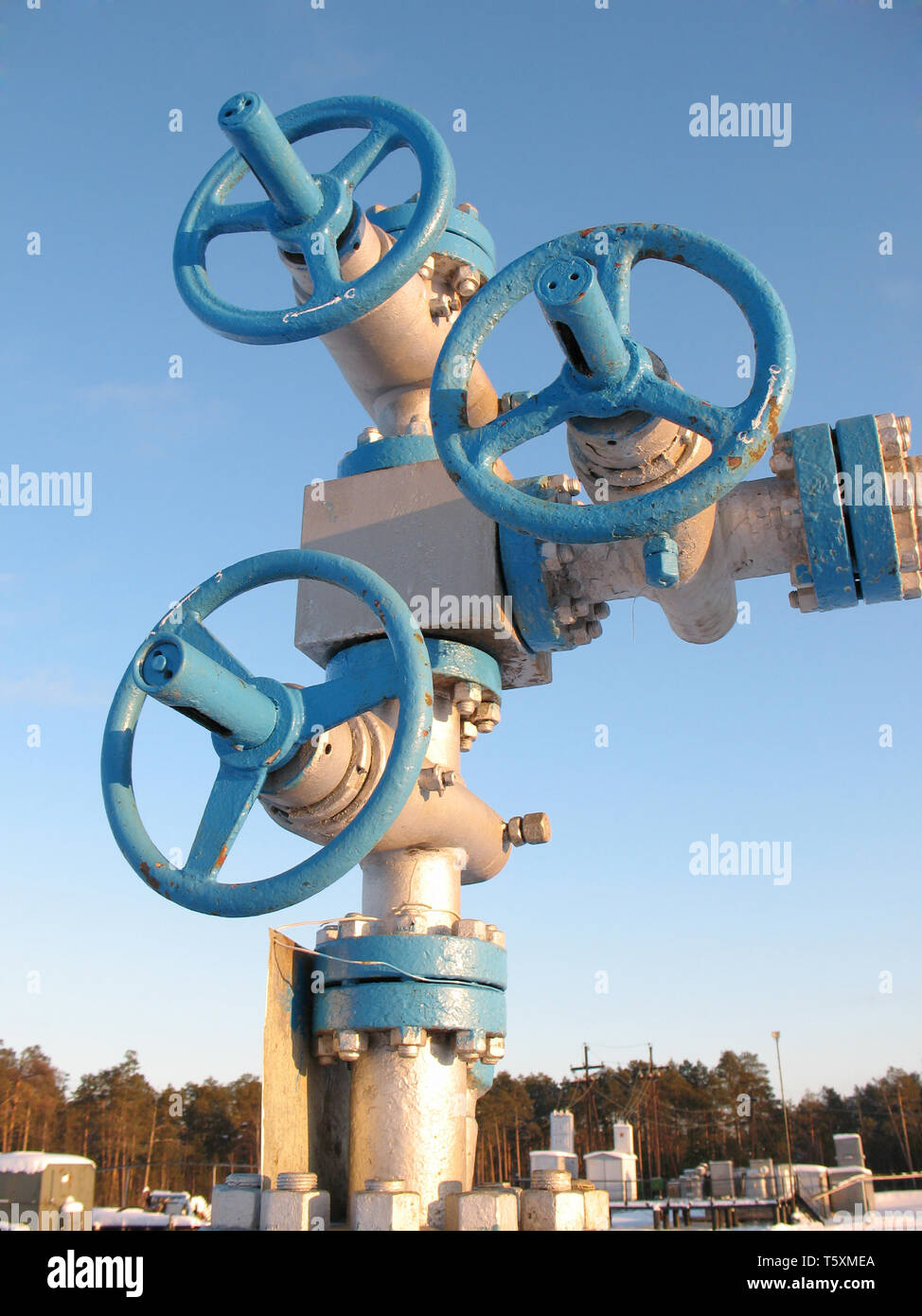 Oil extraction. Oil industry. Construction and mechanism in work Stock ...