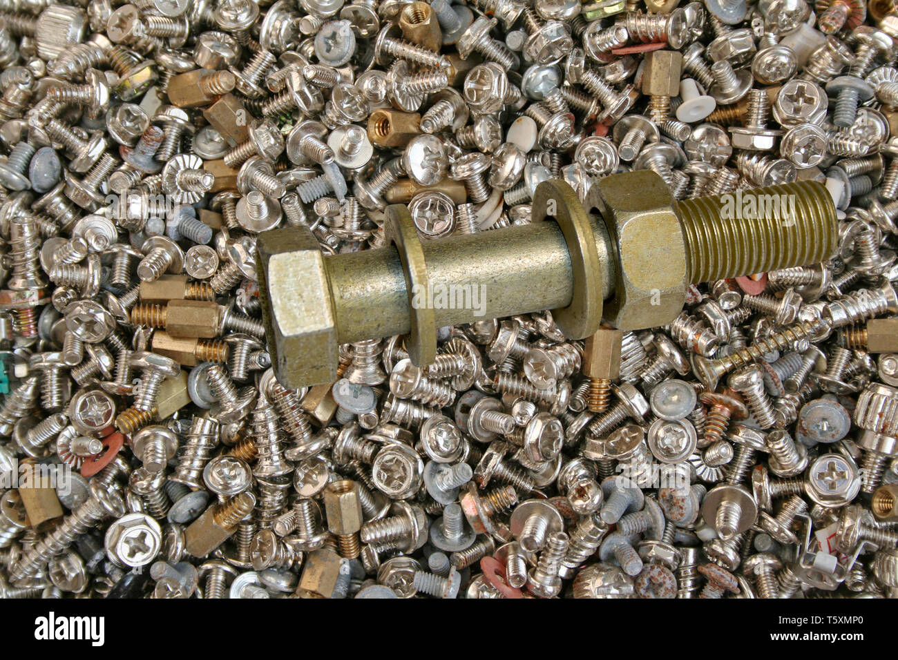 Fixture : screws and bolts in the storage Stock Photo - Alamy