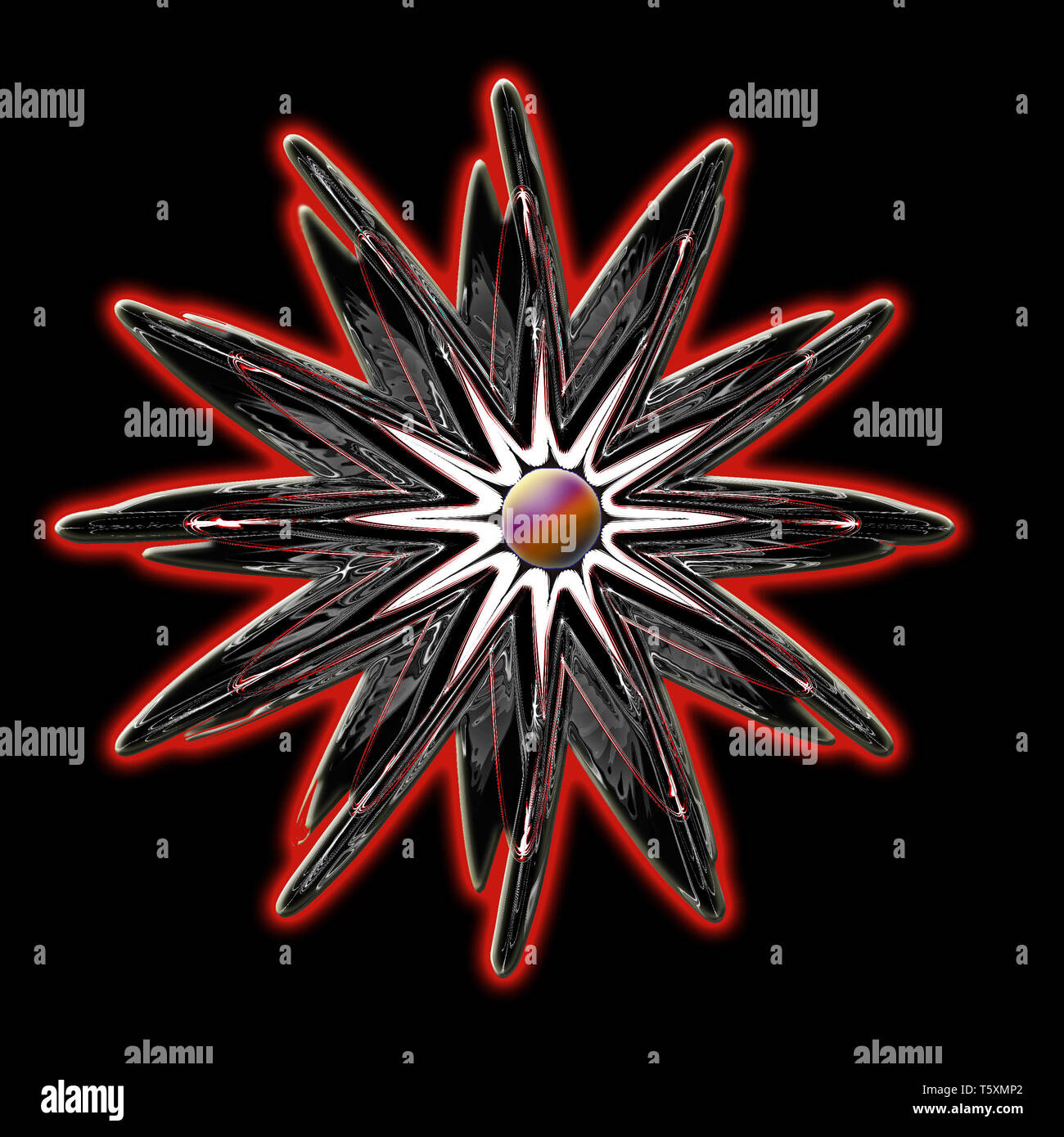 Falling star on a rainbow Stock Photo - Alamy