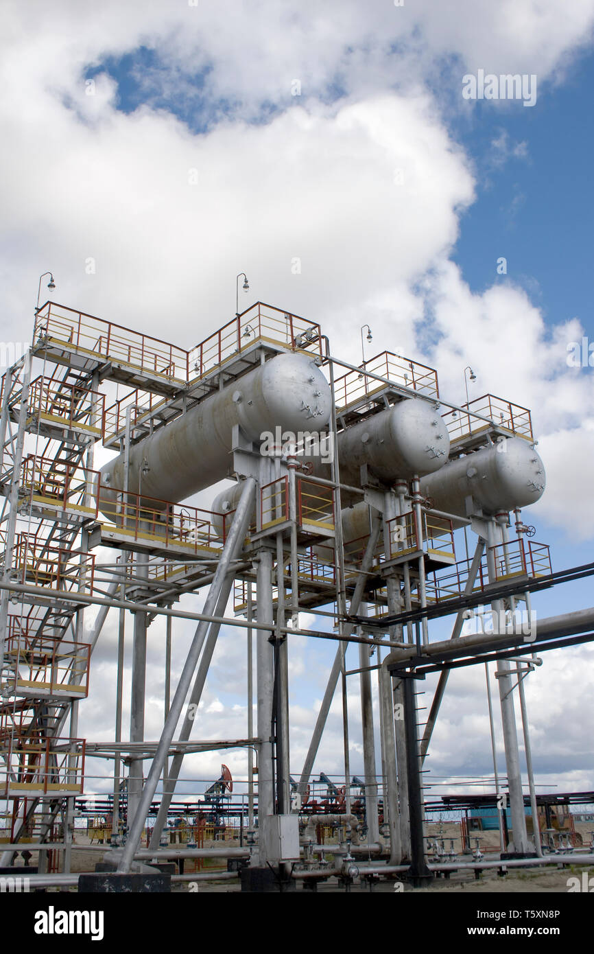 Oil refinery station in West Siberia Stock Photo - Alamy