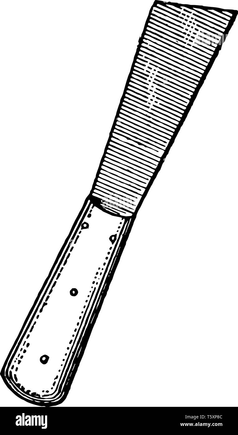 This illustration represents Putty Knife which used by glaziers for ...