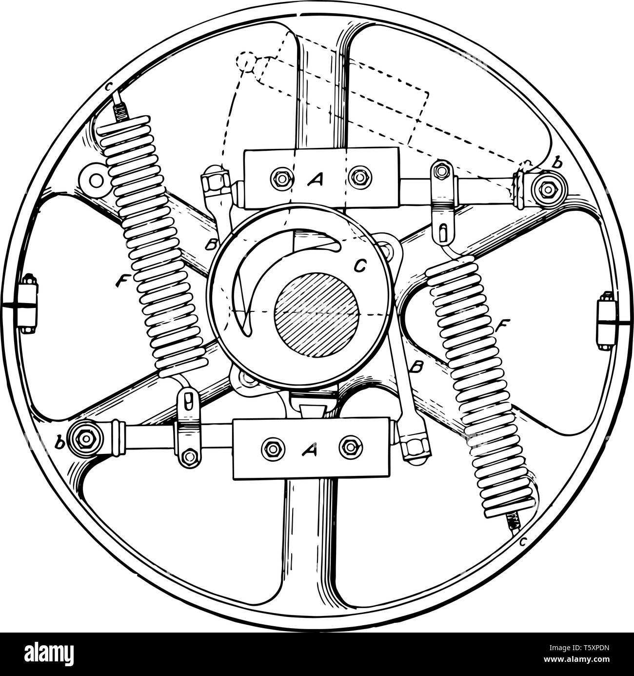 This illustration represents Buckeye Engine Governor which supports the ...