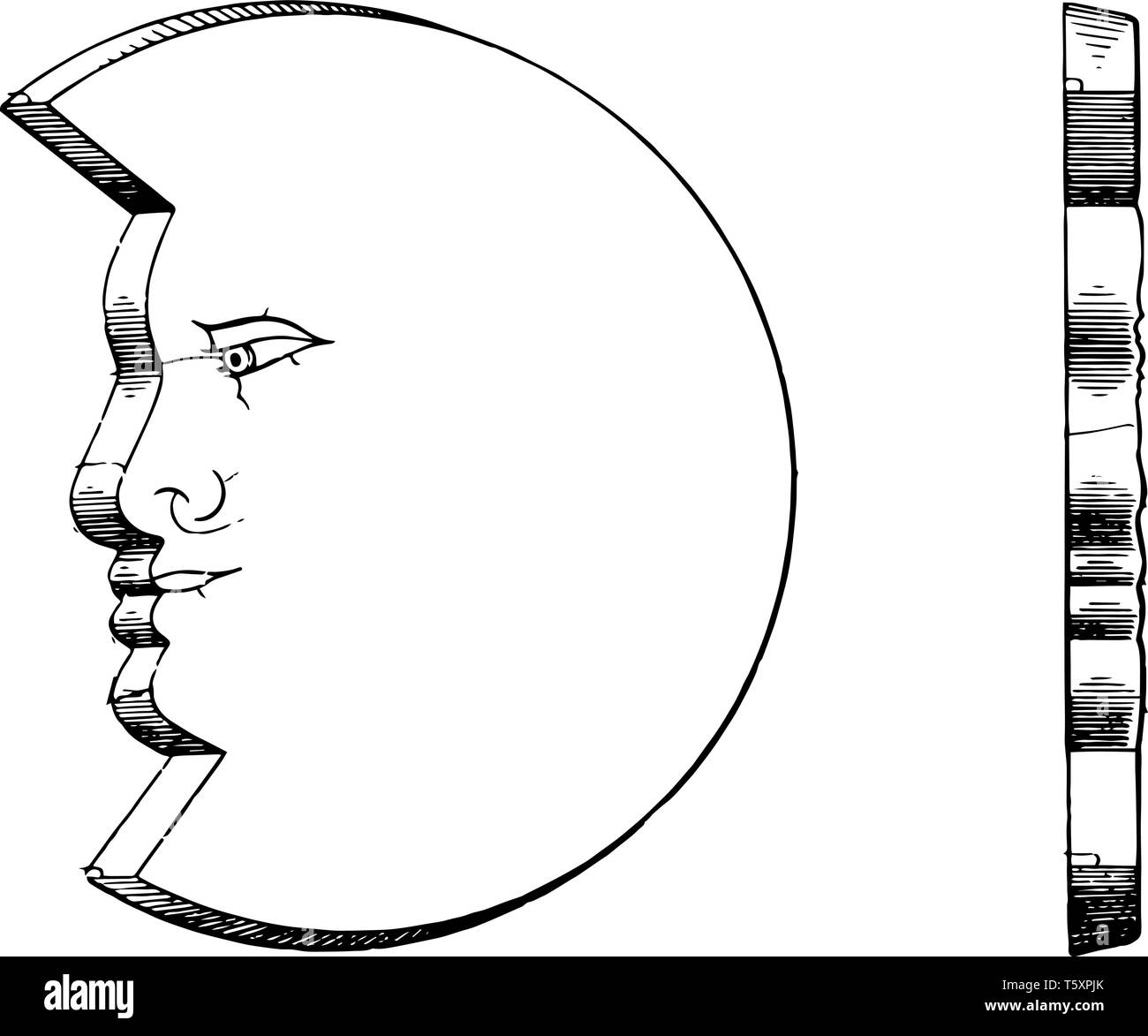 Moon Shaped biscuit is baked food product made out of wheat flour ...