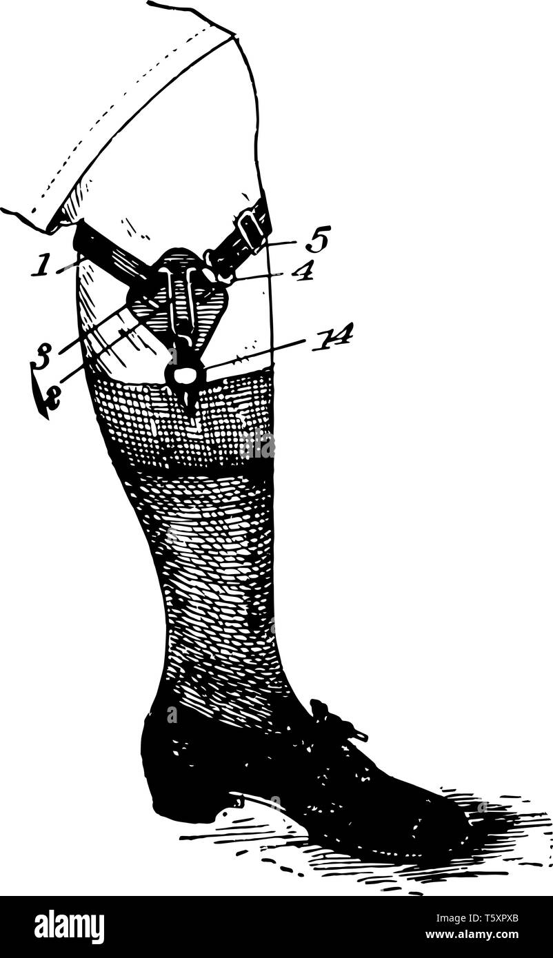 White garter Stock Vector Images - Alamy