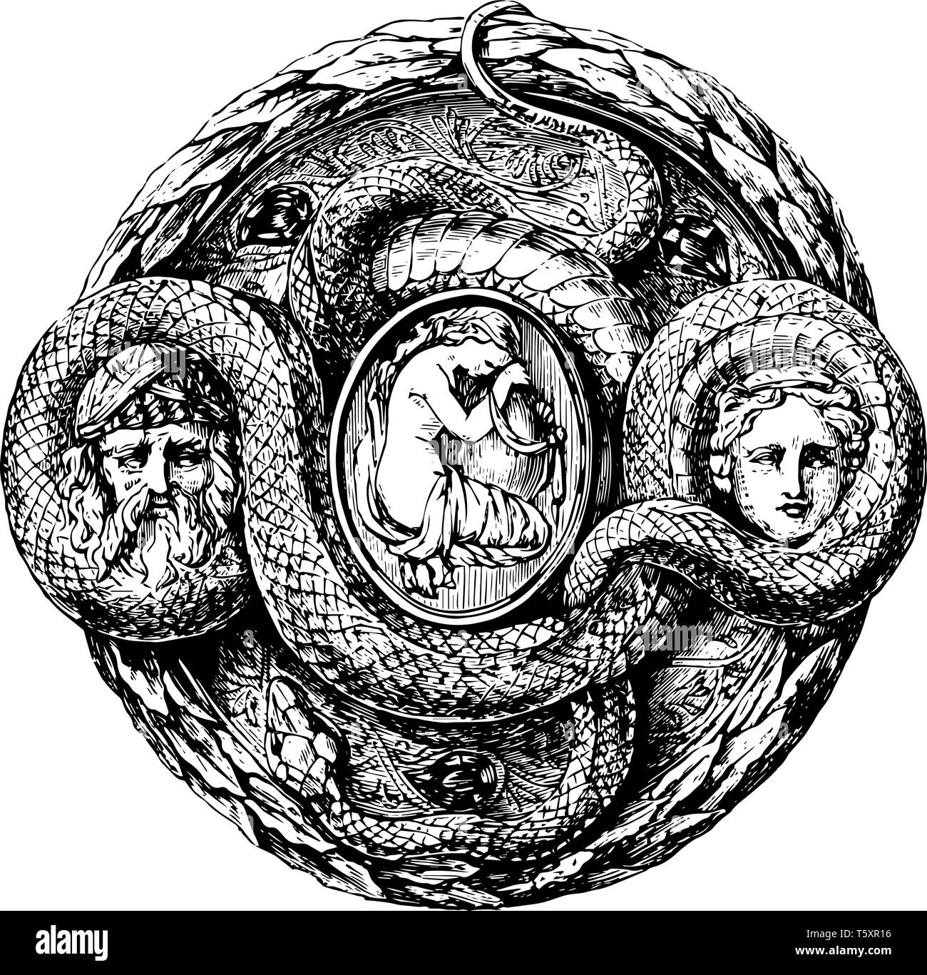 Snake two heads Stock Vector Images - Alamy