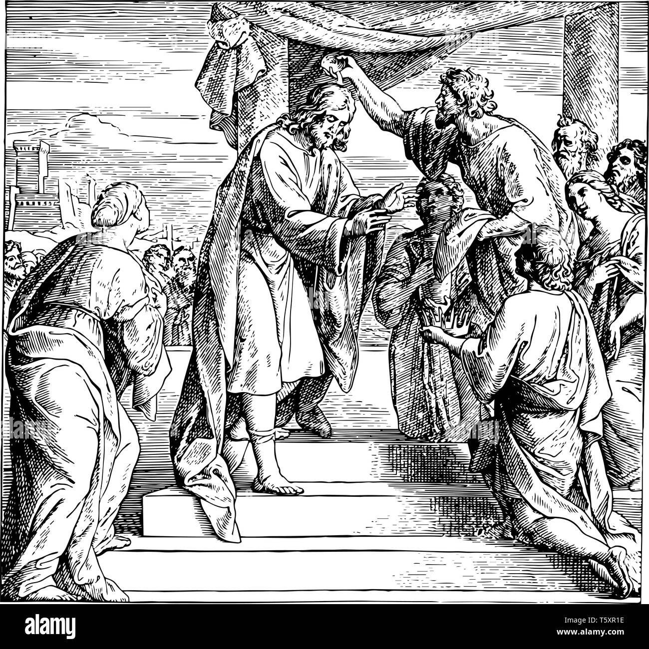 David anointed king Stock Vector Images - Alamy