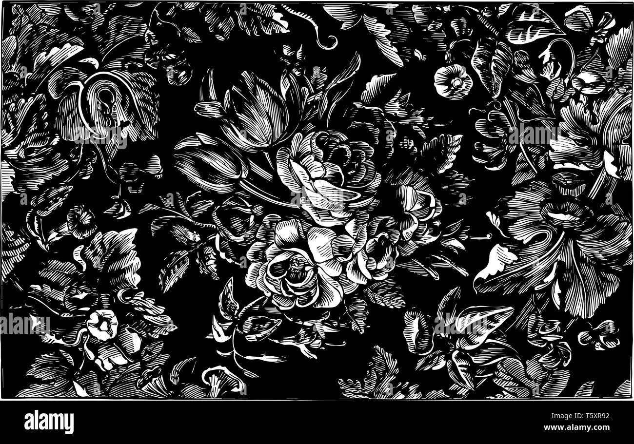 Rug is designed in a floral design, it is a textile floor covering ...