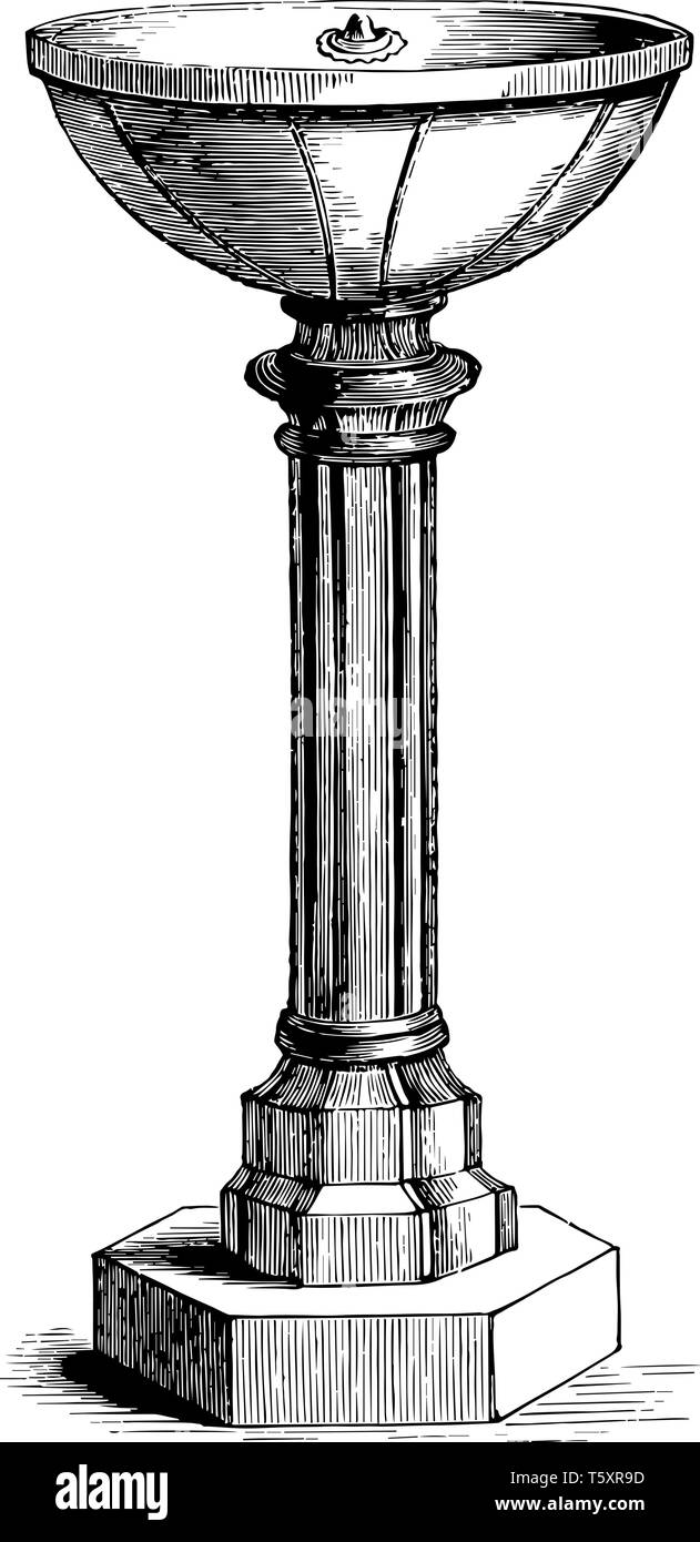 Water fountain basin Stock Vector Images - Alamy