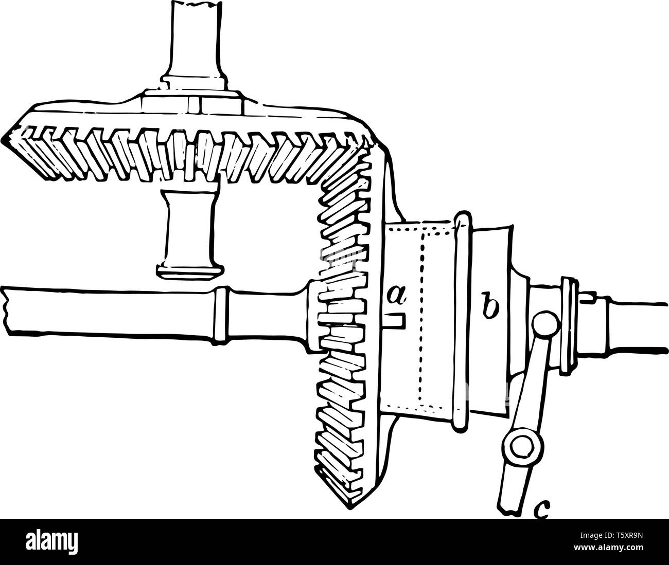 This illustration represents work function of Friction Cones, vintage ...