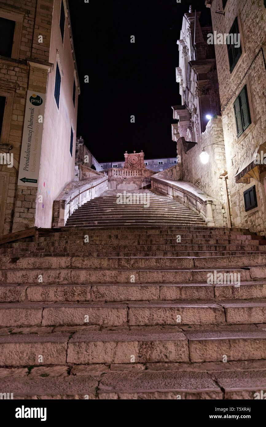 Dubrovnik, Croatia. Jesuit stairs (Skale Jezuita Stock Photo - Alamy