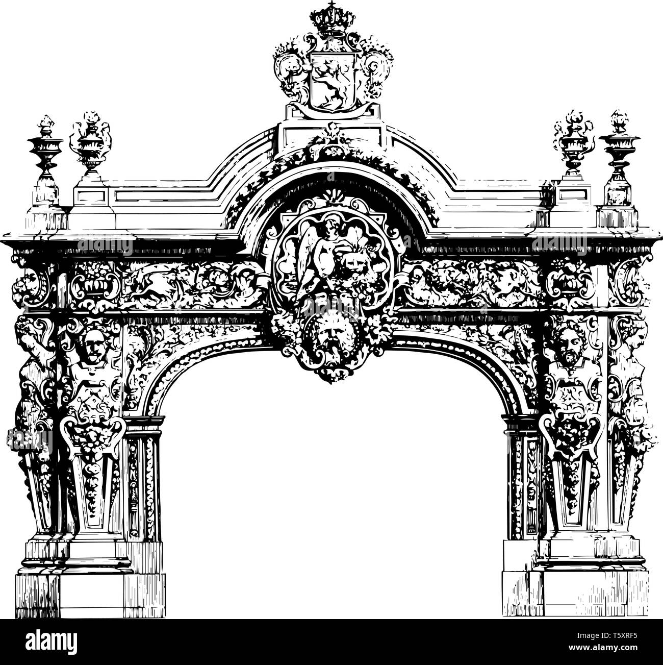 Fireplace is made out of marble, it is used for decorative purposes ...