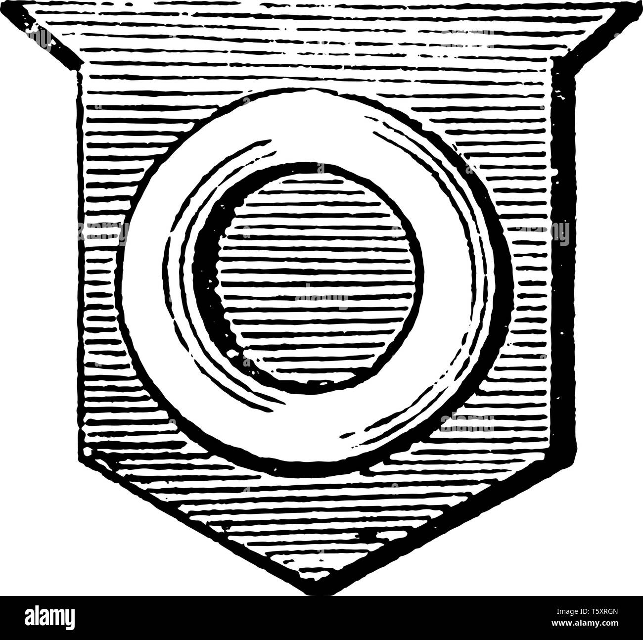 Annulet is a small circle borne as a charge in coats of arms, vintage ...
