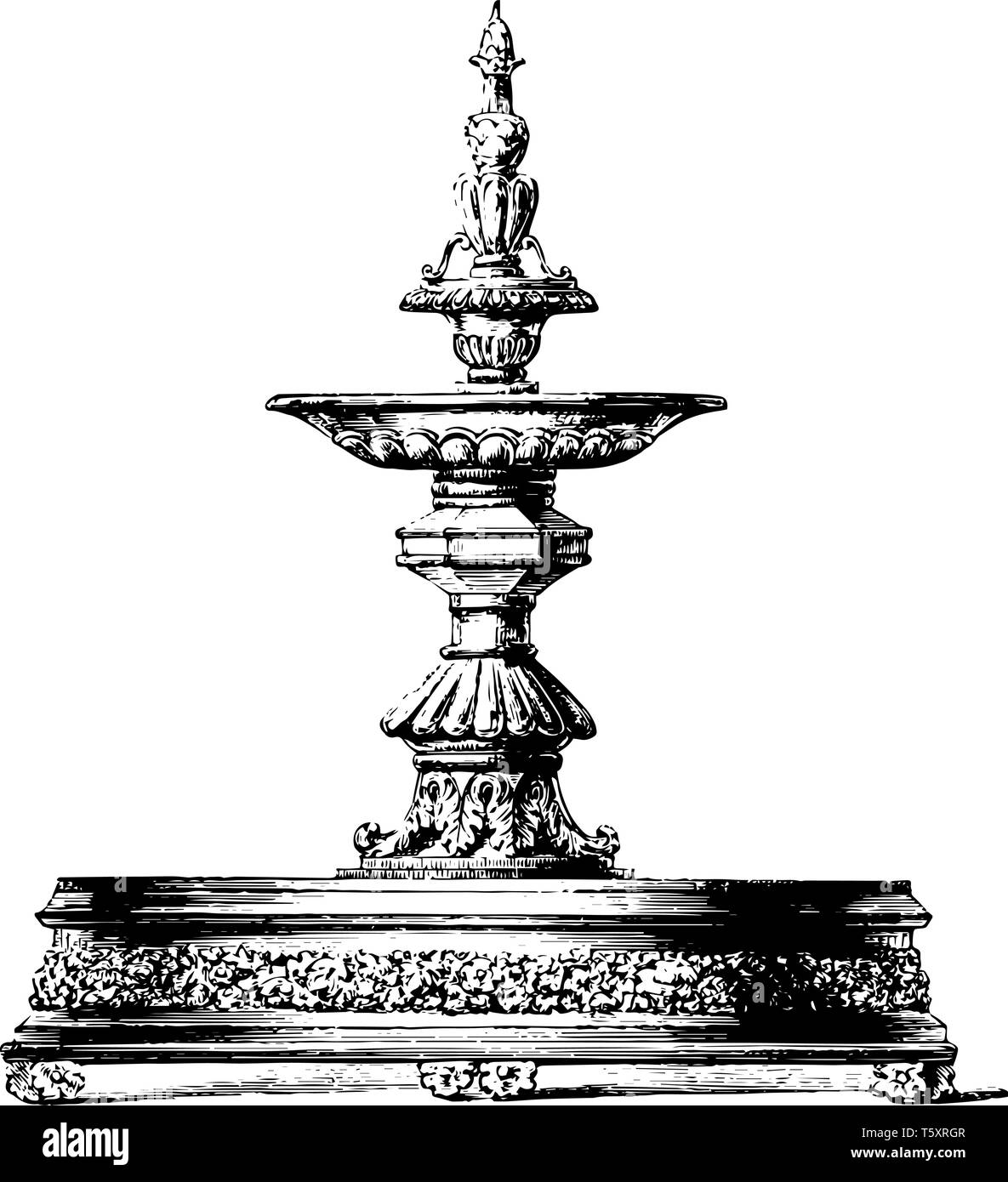 Water fountain Stock Vector Images - Alamy