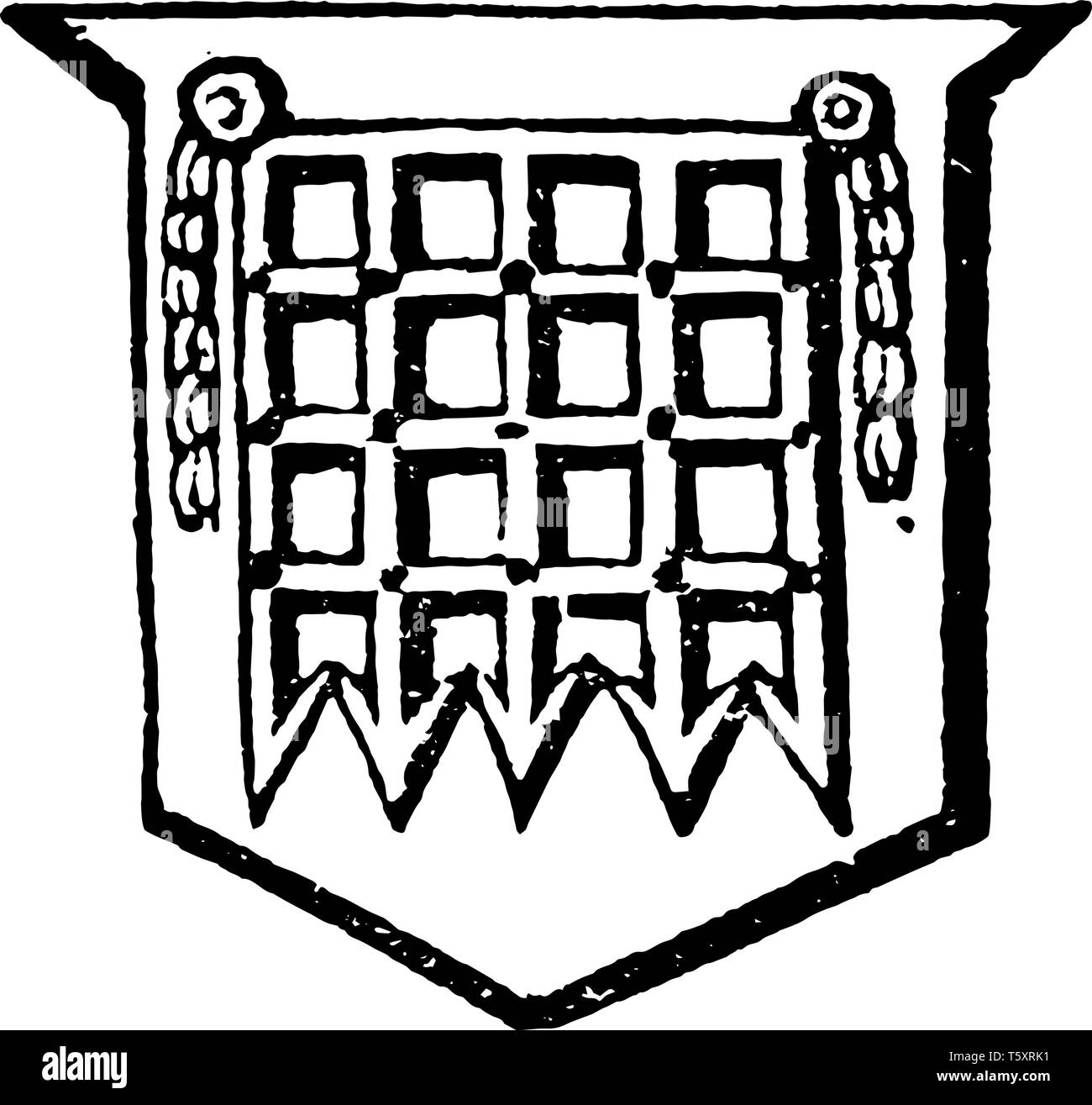 Portcullis illustration Stock Vector Images - Alamy