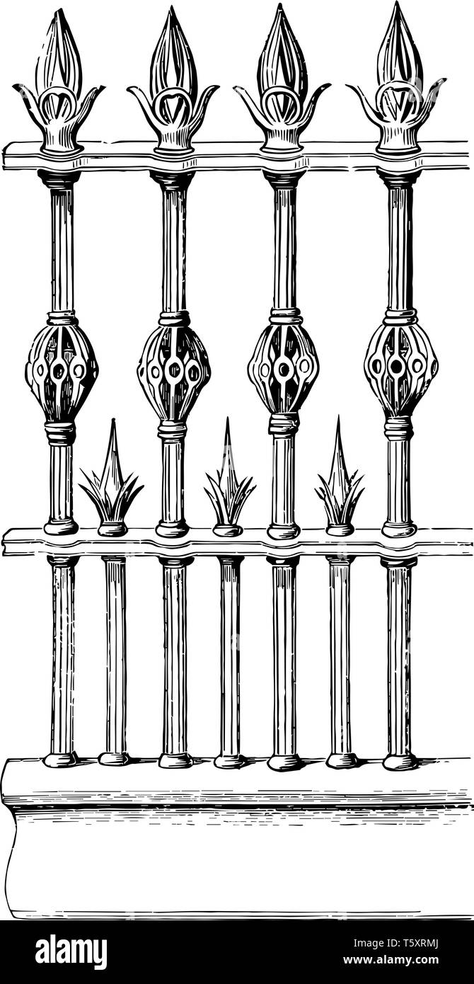 Spikes architecture Stock Vector Images - Alamy