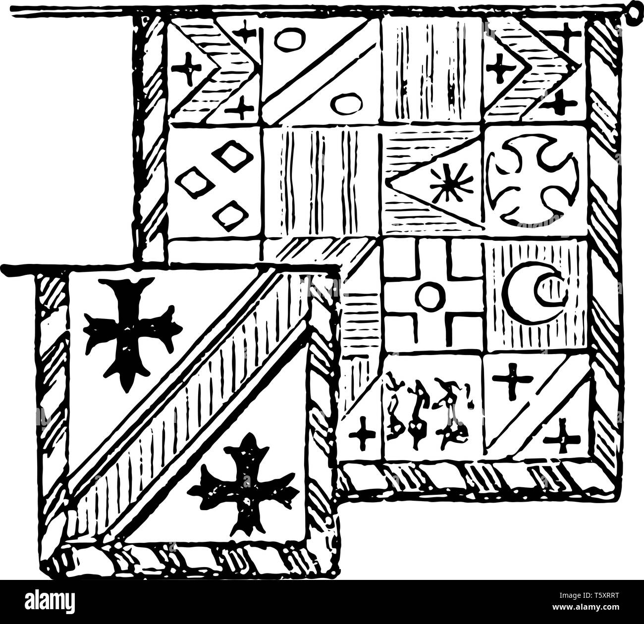 Small square flag hi-res stock photography and images - Alamy