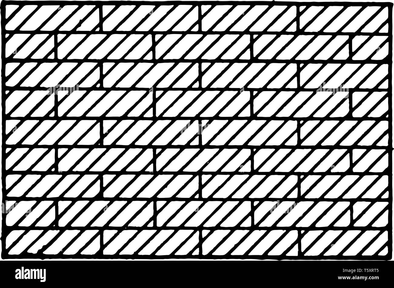 Brick outline Black and White Stock Photos & Images - Alamy