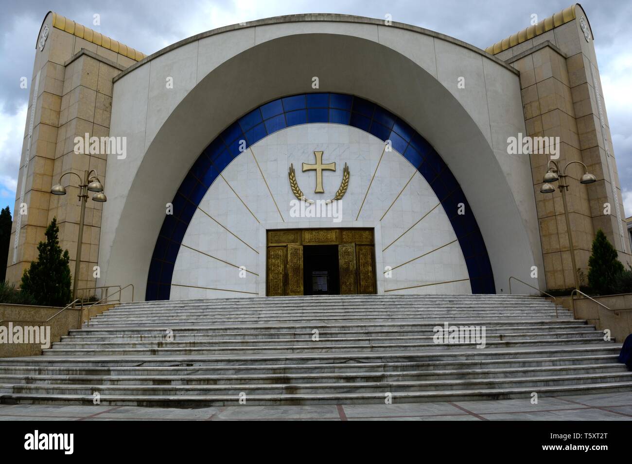 Resurrection Cathedral Albanian Orthodox church Titana Albania Stock ...
