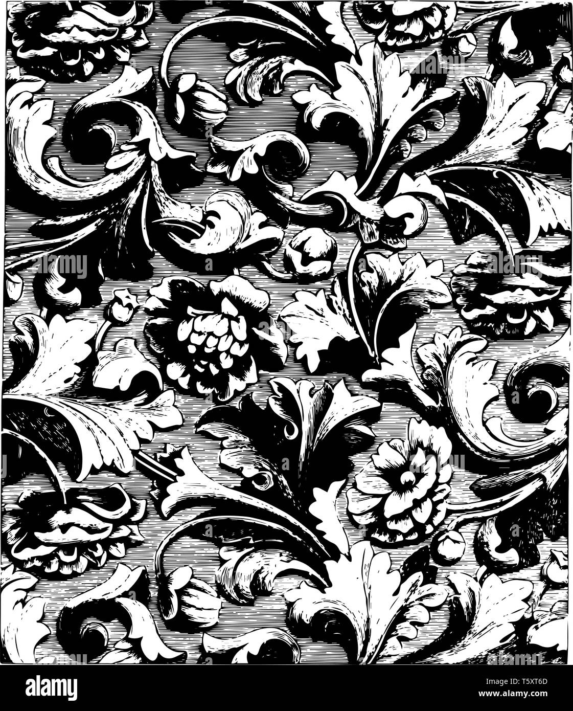 Rug was designed in Brussels, It is mechanically engraved with lush ...