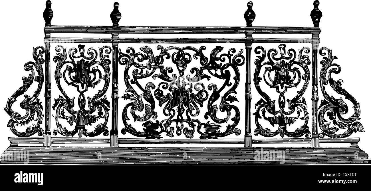 Balcony made of wrought iron, architecture, platform, wall, outside ...