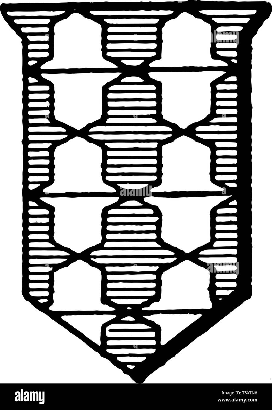 Counter-Vair Shield Fur is a represented by alternating azure in blue ...